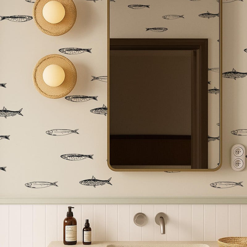 Minimalist Fish Wall Decals - Etsy
