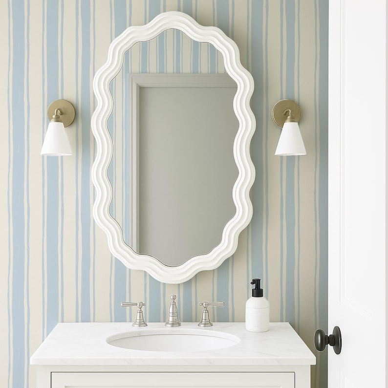 Hand Painted Stripe Wallpaper – Eclectic Peel & Stick or Traditional ...