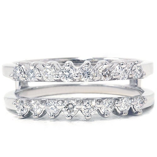 Wedding Ring Engagement Insert Ring Diamond Guard Ring - Etsy