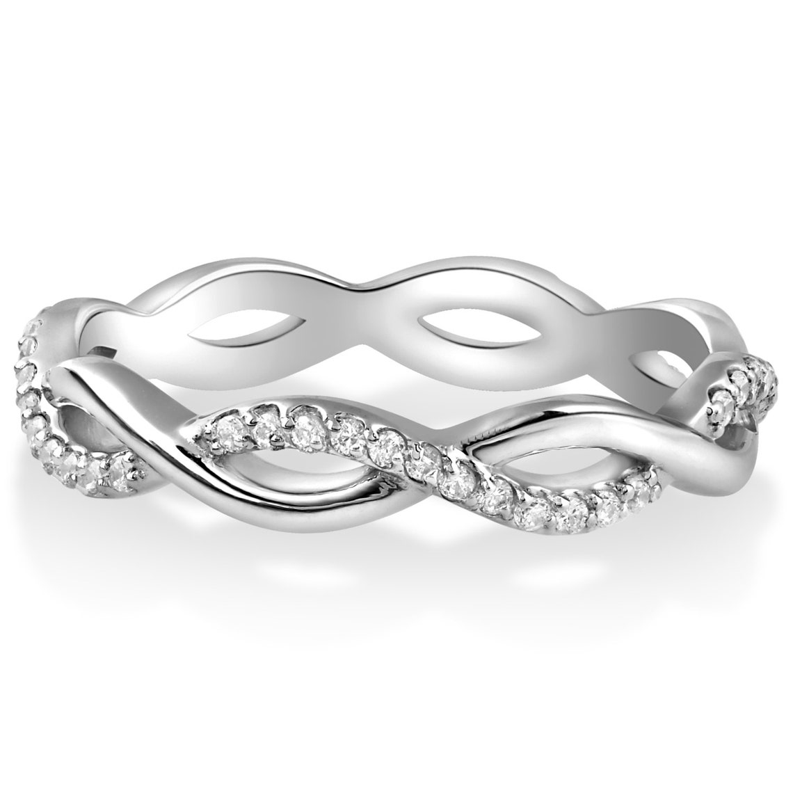Diamond Eternity Ring 1/3cttw Diamond Infinity Eternity - Etsy