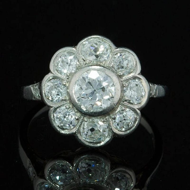 Antique Diamond Daisy Rings - Etsy