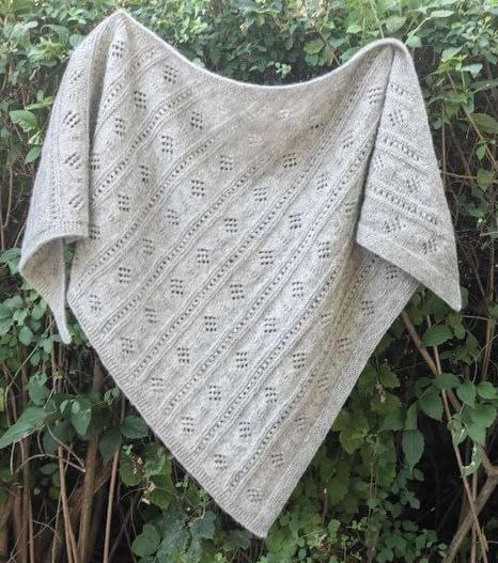 Rowan Bactus Shawl – Knitting Pattern | Asymmetric Lace Shawl | Autumn ...