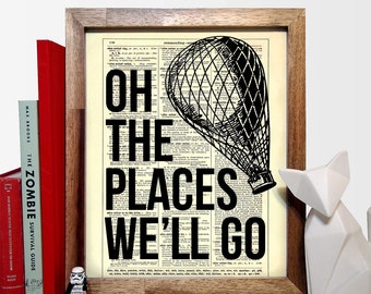 Nursery Wall Art Printable Oh the Places You'll Go | Etsy