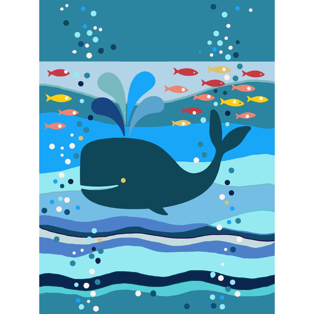 Blue Whale PNG, Cute Ocean Sea Life Clipart, Nautical Whale ...