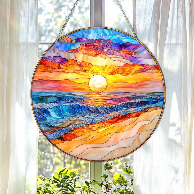 Suncatcher Sunrise Ocean - Etsy