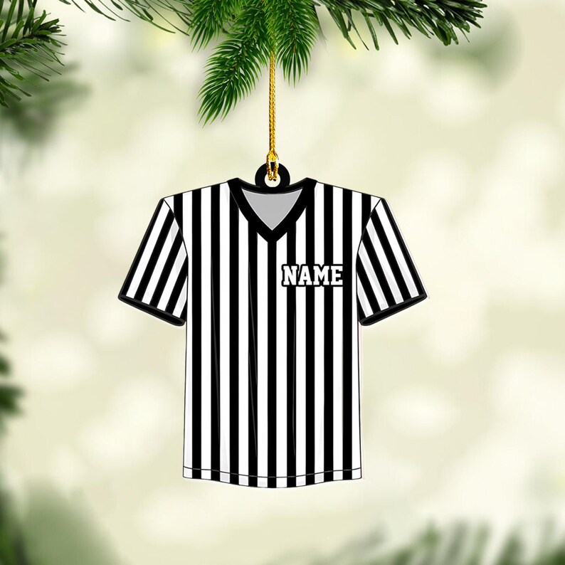Personalized Referee Ornament, Funny Referee Christmas Ornament, Sports Official Gift, Football ...