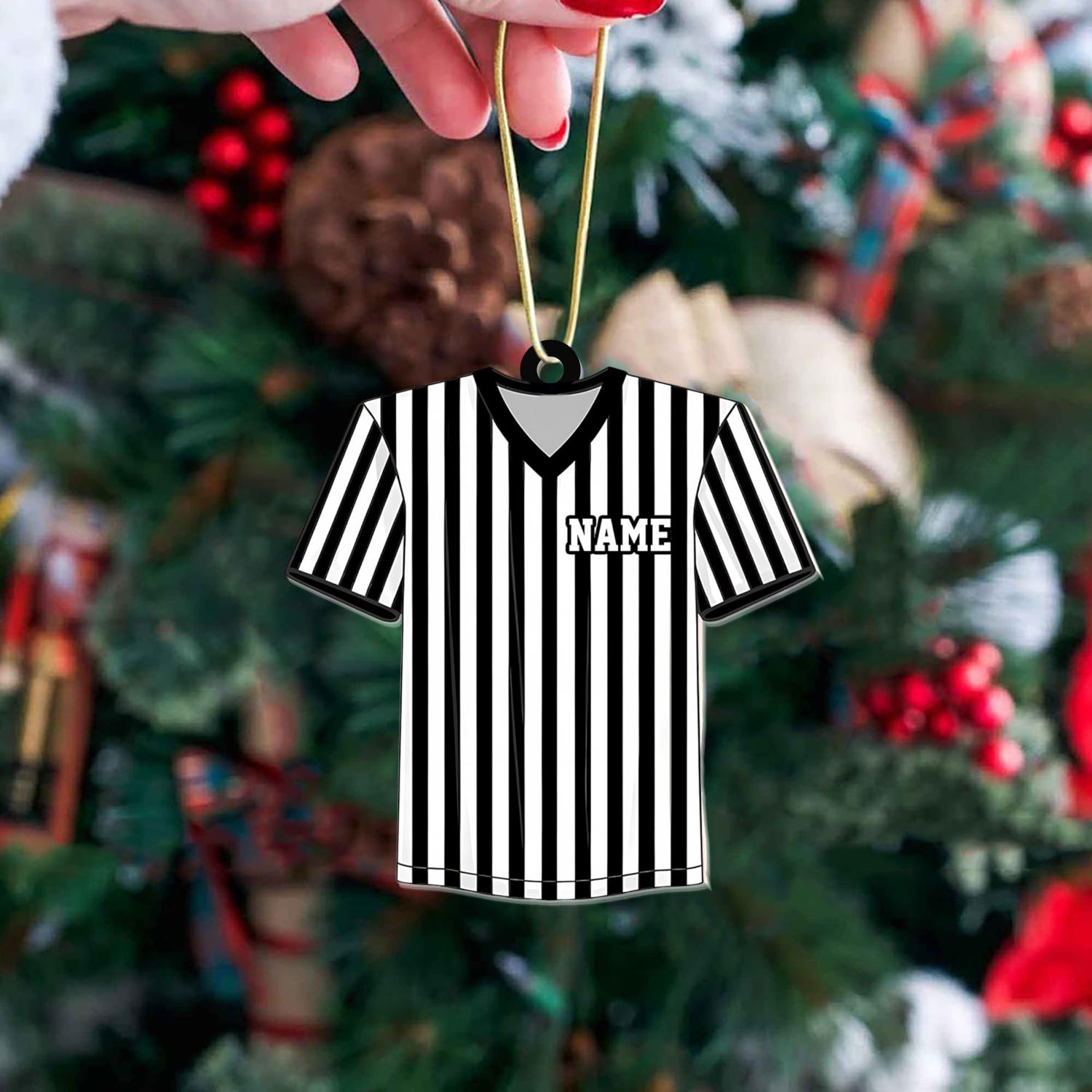 Personalized Referee Ornament, Funny Referee Christmas Ornament, Sports Official Gift, Football ...