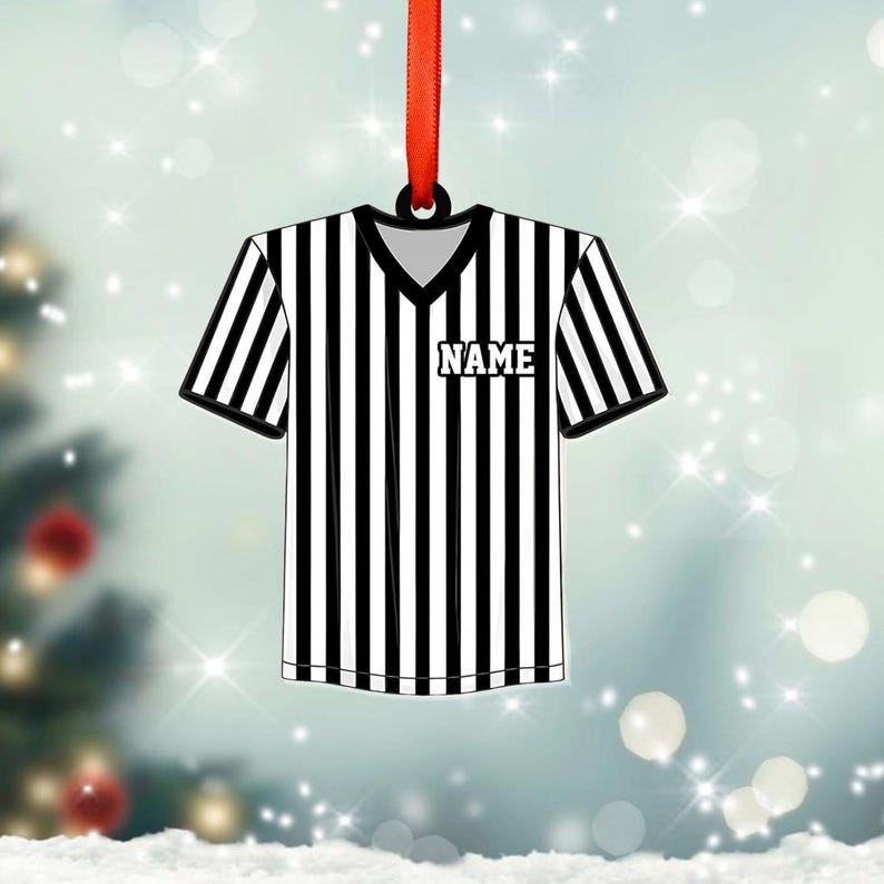 Personalized Referee Ornament, Funny Referee Christmas Ornament, Sports Official Gift, Football ...