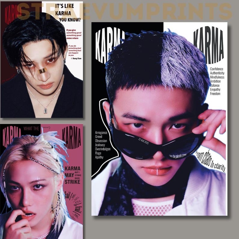 Stray Kids K-pop Posters: Bang Chan, Hyunjin, Felix (digital Download ...