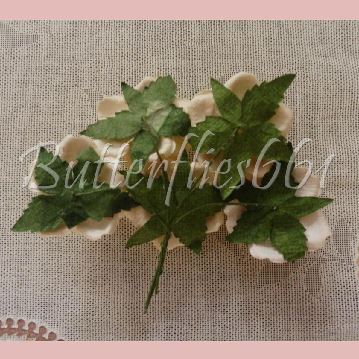 100 Handmade Mulberry Paper Flowers White Wedding Roses Code - Etsy
