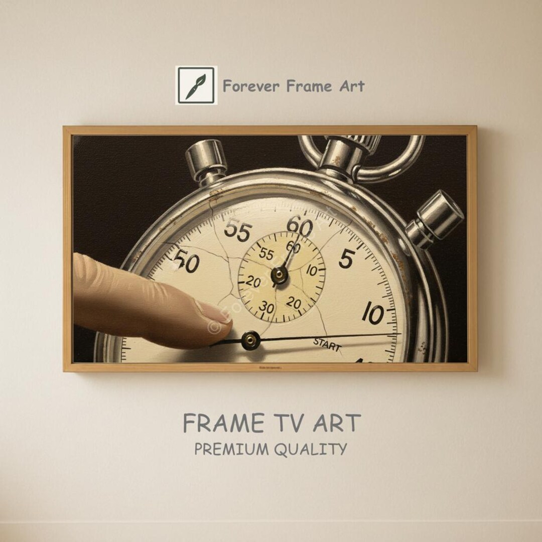 Classic Stopwatch Art for Samsung Frame TV Gallery Wall Decor Timepiece ...