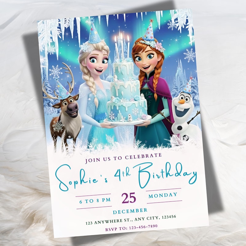 Elsa Party Theme Template - Etsy
