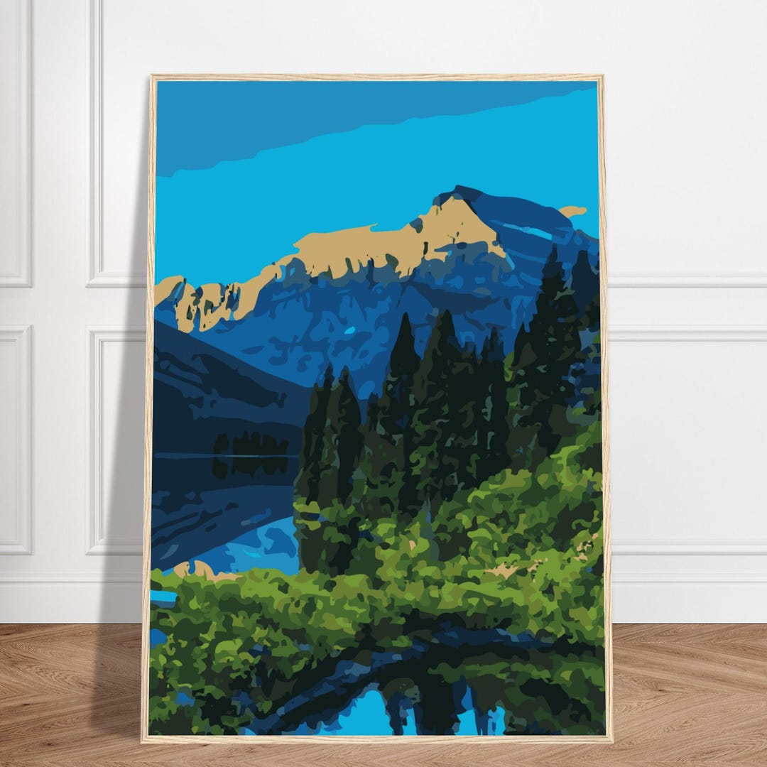 Nature Mountain Textured Wall Art - Digital Art - Etsy