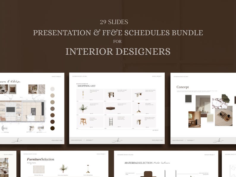 Noisette Interior Design Presentation & Client Proposal Template ...