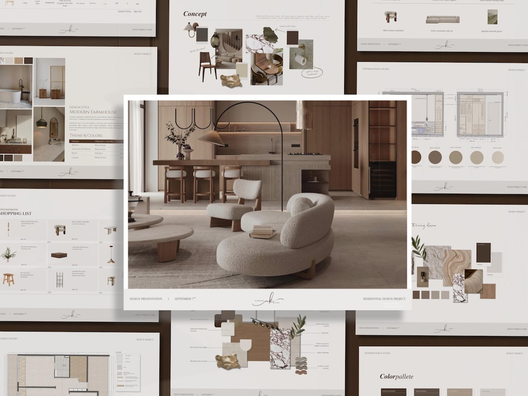 Noisette Interior Design Presentation & Client Proposal Template ...