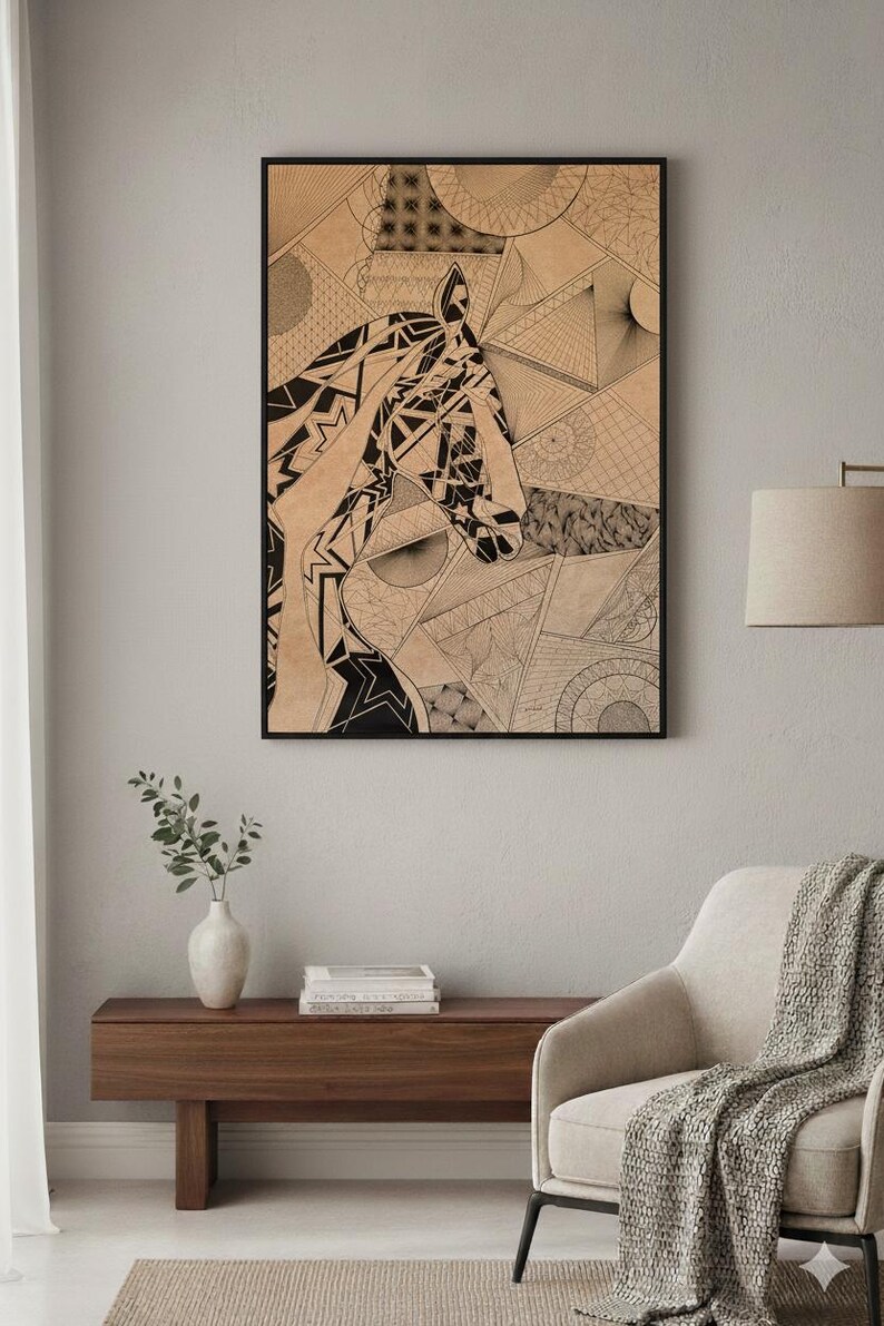Zentangle Horse Poster - Instant Download - Unique Art Print ...