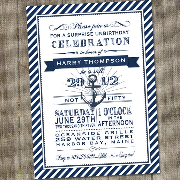 Nautical Invitation - Etsy