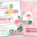 Flamingo Pineapple First Birthday Flamingo Pineapple Birthday - Etsy