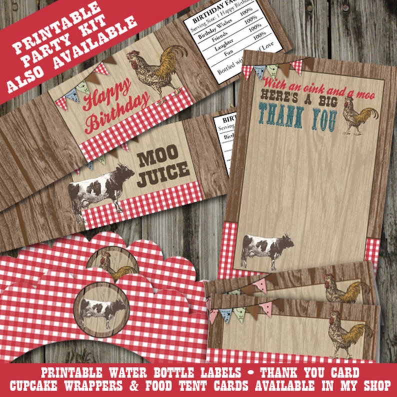 Farm Birthday Invitations, Farm Party Invitation, Barnyard Party, Farm ...
