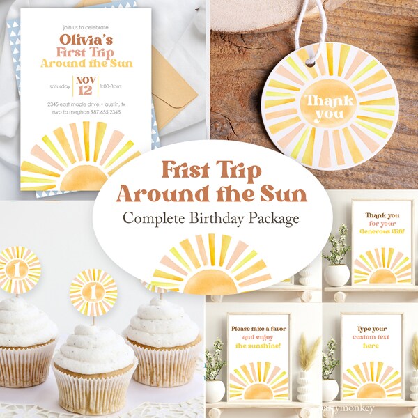 Sun Party Decor - Etsy