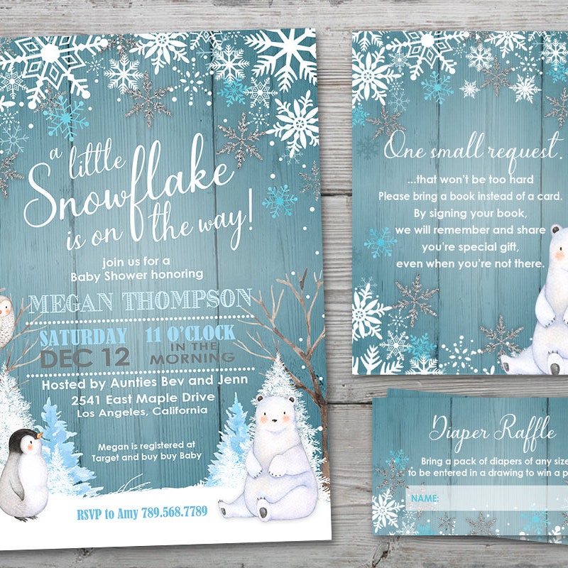 Snowflake Baby Shower - Etsy
