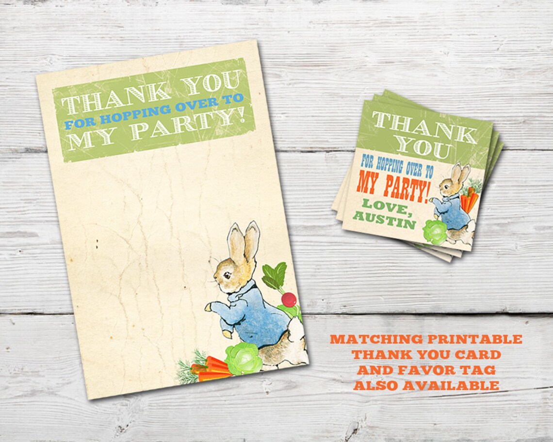 Peter Rabbit Birthday Invitation Peter Rabbit Party Peter - Etsy