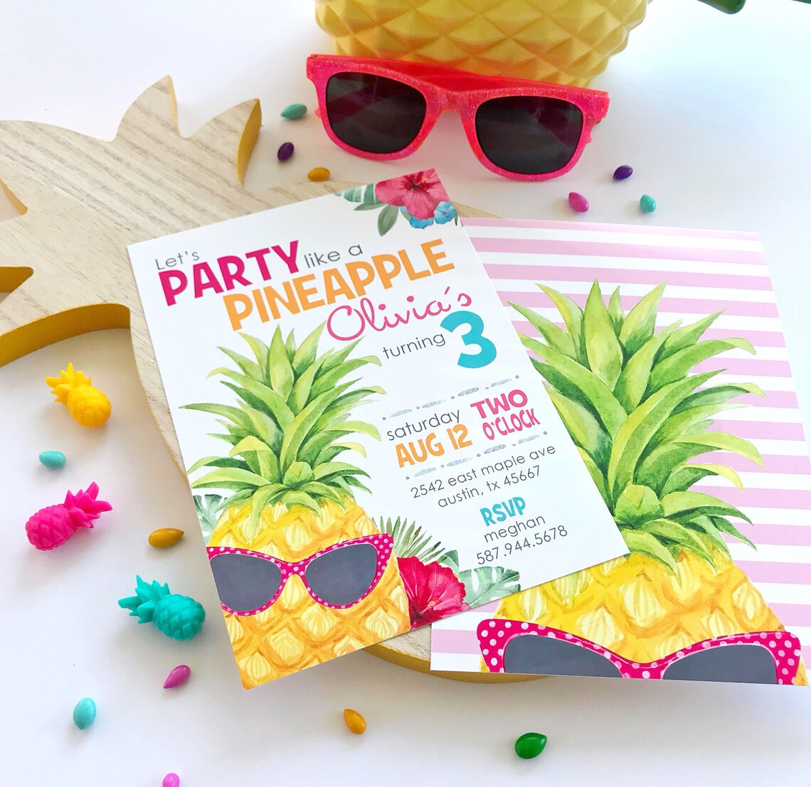 Party Like a Pineapple Invitation Pineapple Party Invitation | Etsy