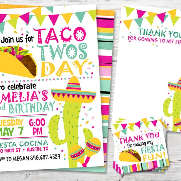 Taco Twosday Invite - Etsy