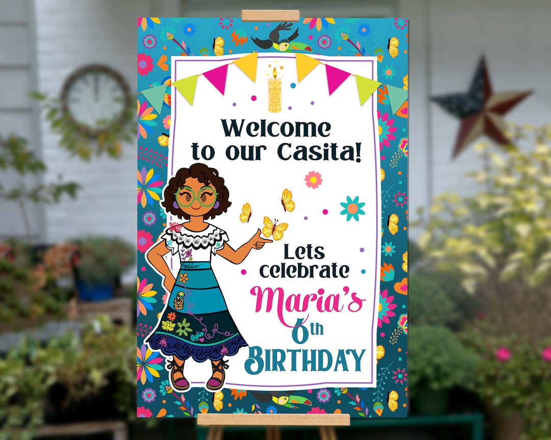 Encanto Birthday Welcome Sign, Encanto Birthday Banner, Encanto ...