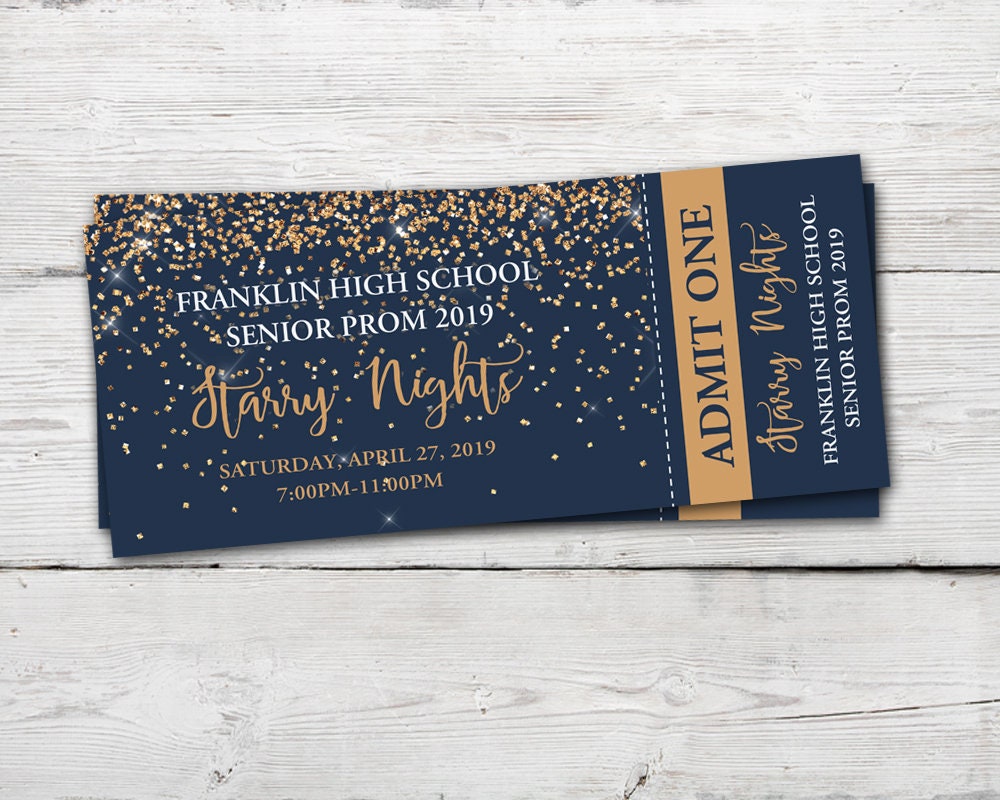 Starry Nights Invitation Starry Nights Theme Prom | Etsy
