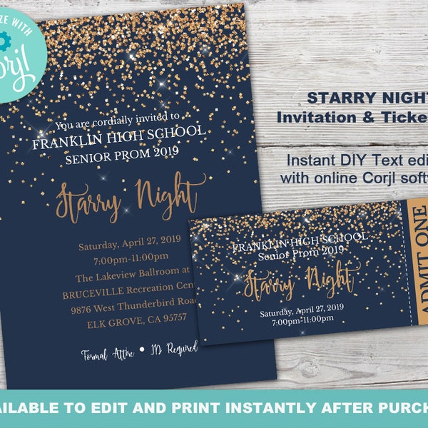 Starry Night Wedding - Etsy