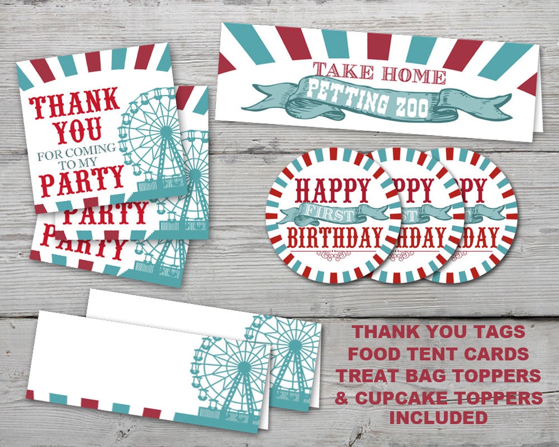 County Fair Party Kit, County Fair Party Decor, County Fair Birthday ...