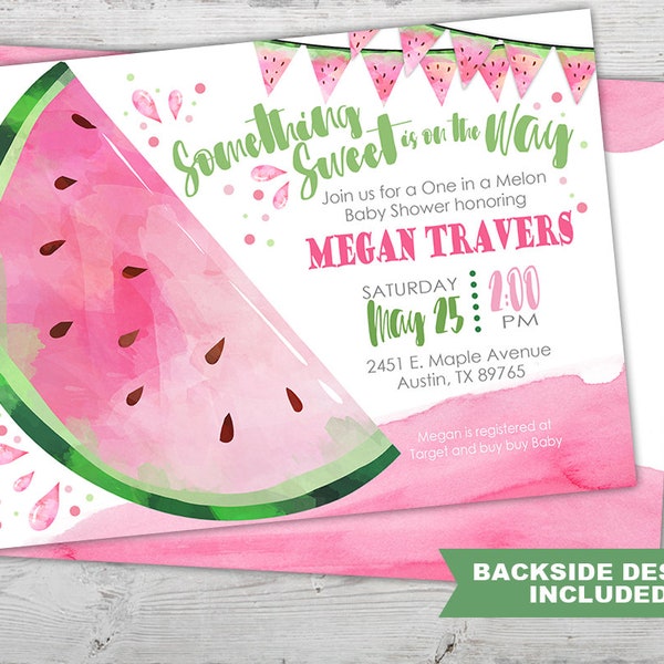 Watermelon Invitation - Etsy