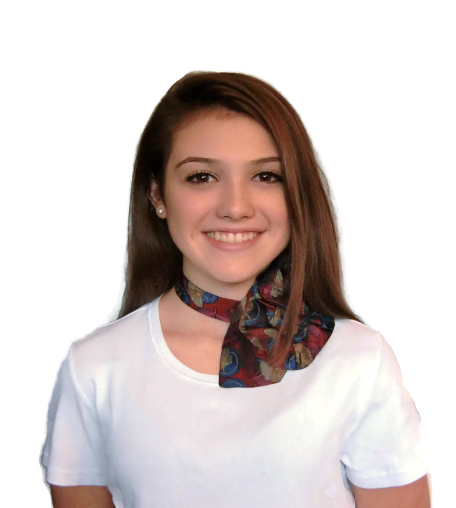 Ladies Necktie Scarf, Caesar Italian Silk Necktie Necklace, Butterfly ...