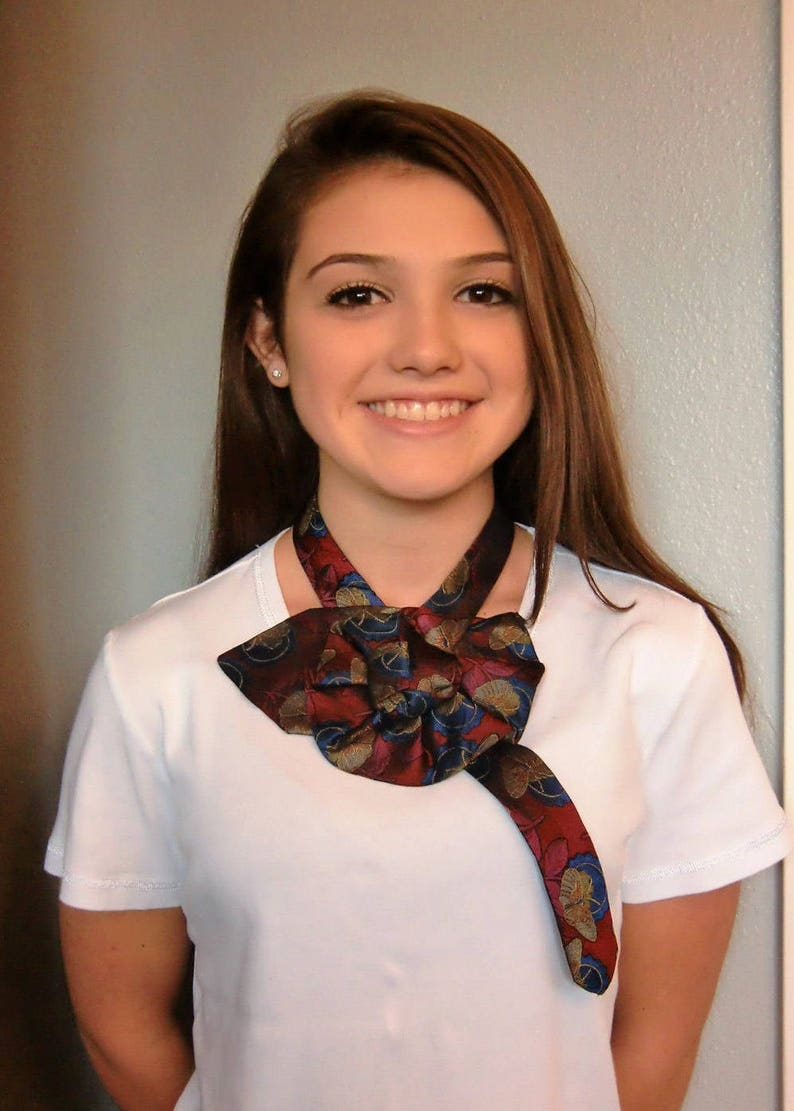 Ladies Necktie Scarf Caesar Italian Silk Necktie Necklace - Etsy