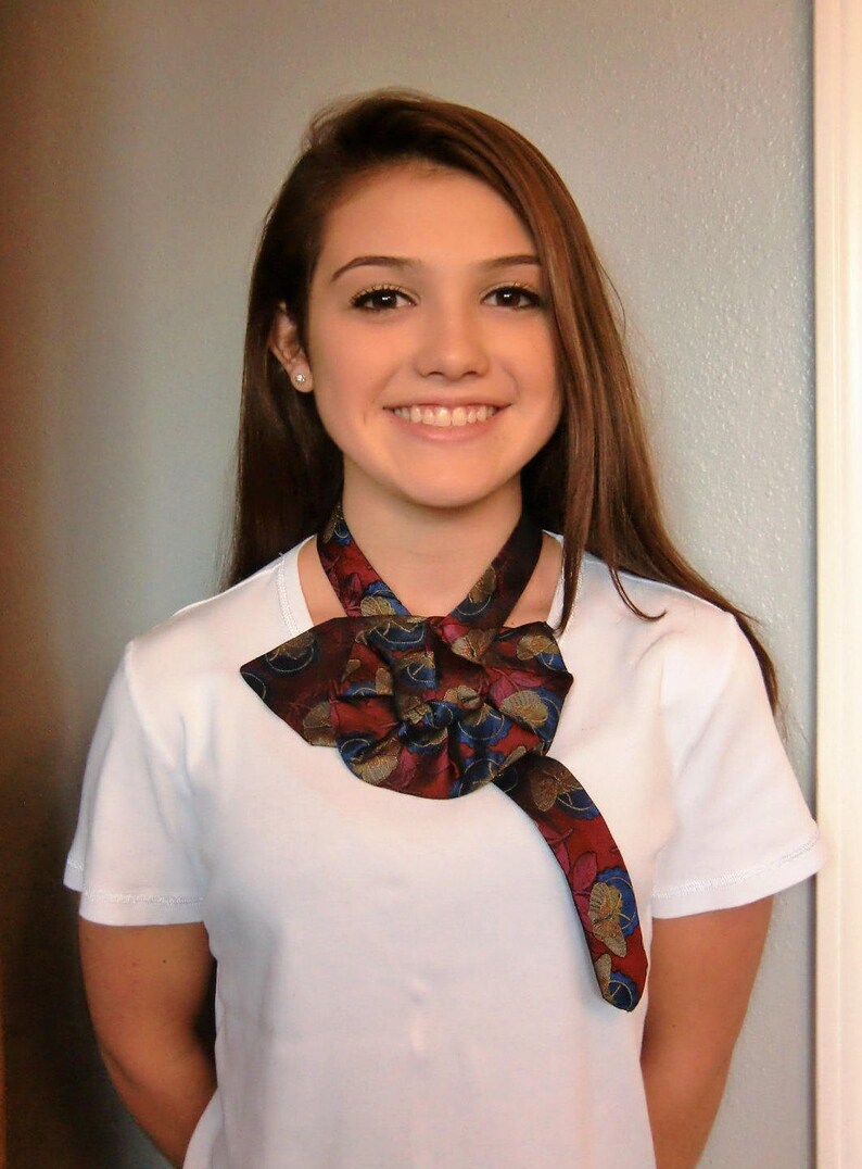 Ladies Necktie Scarf Caesar Italian Silk Necktie Necklace - Etsy