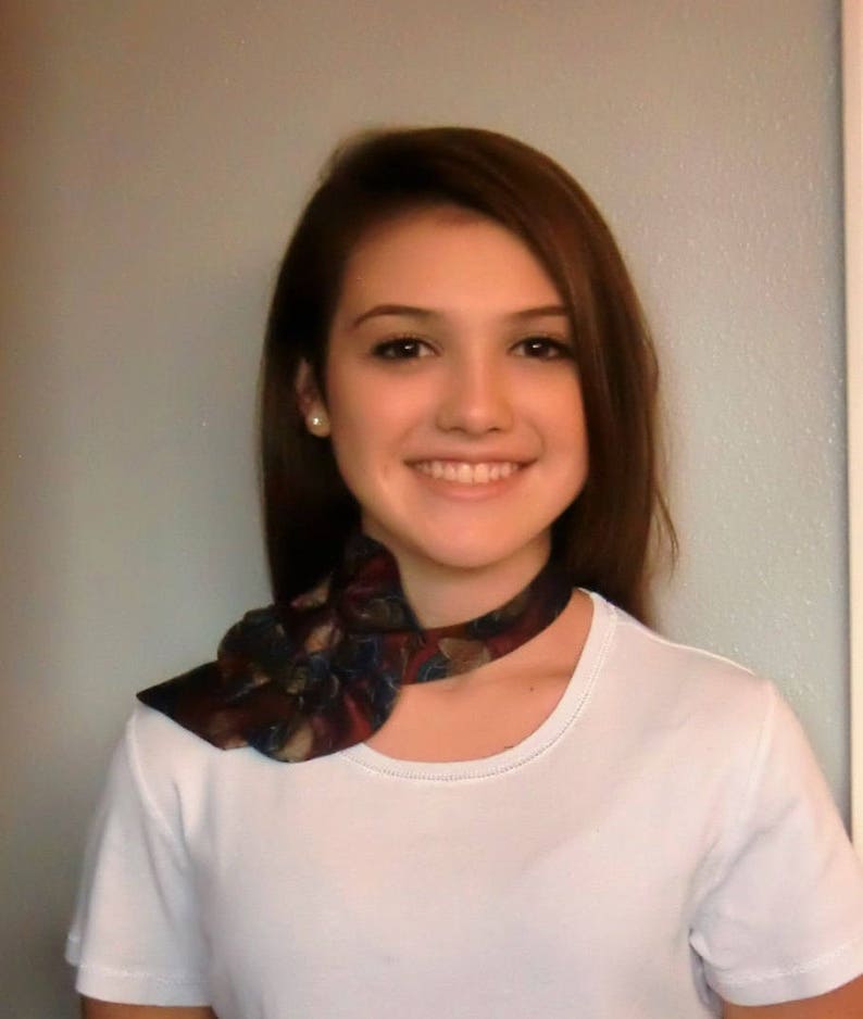 Ladies Necktie Scarf Caesar Italian Silk Necktie Necklace - Etsy