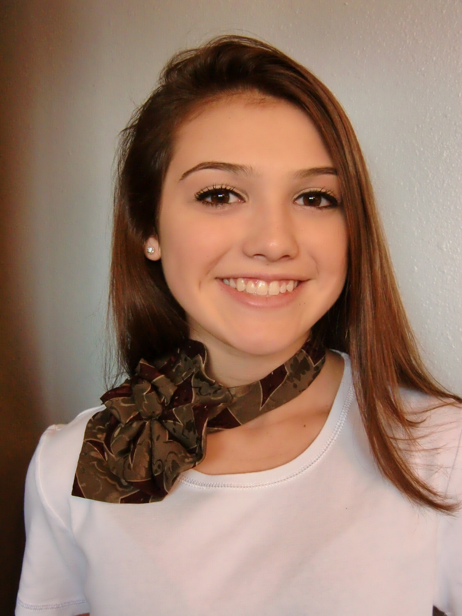 Ladies Necktie Necklace, Woman's Neck Scarf, Up-cycled Ferrell Reed ...