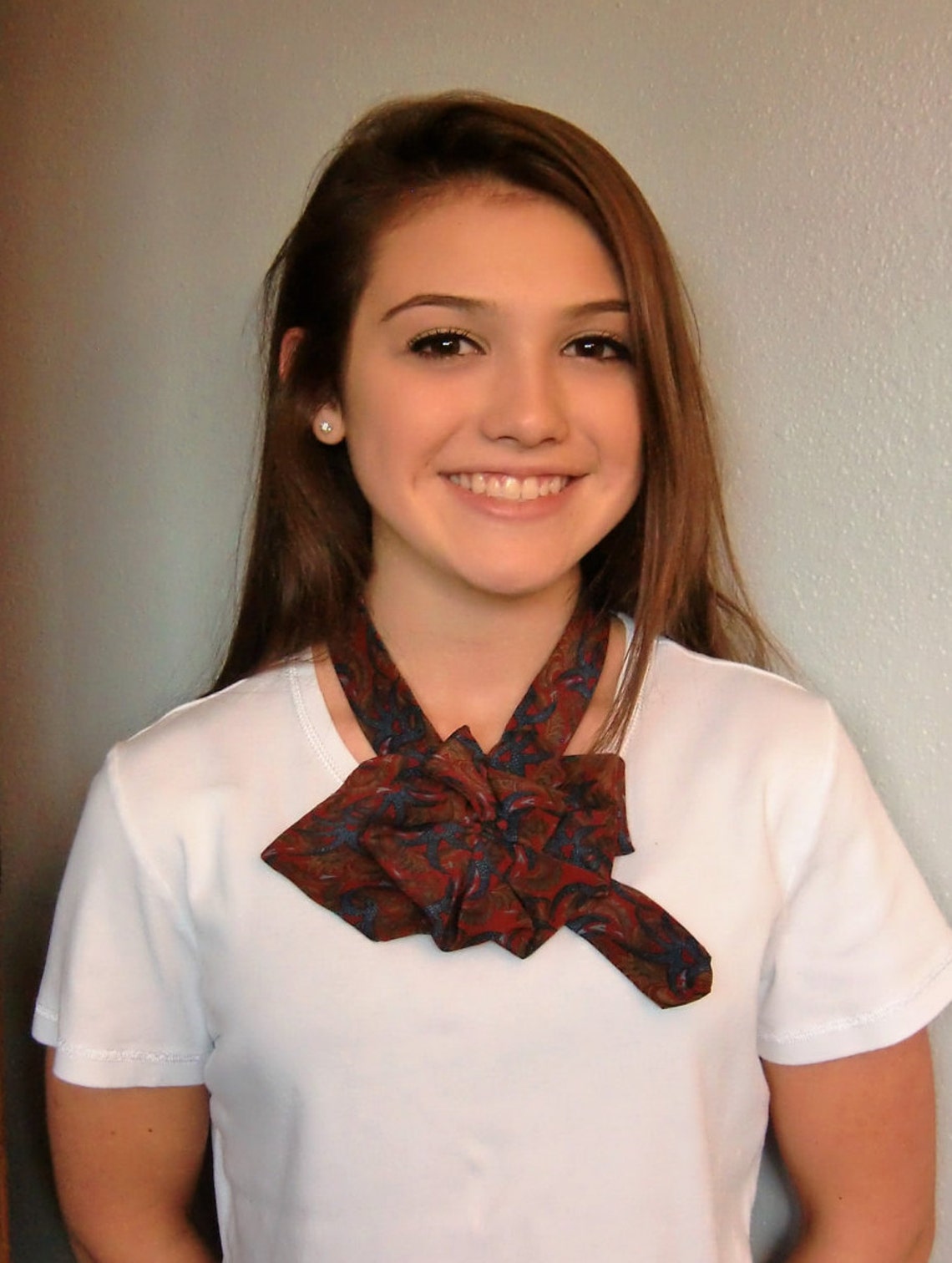 Ladies Necktie Scarf Unique Necktie Necklace Woman's - Etsy