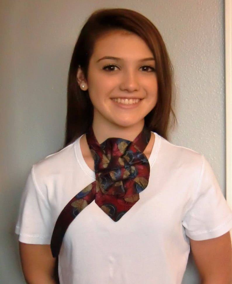 Ladies Necktie Scarf Caesar Italian Silk Necktie Necklace - Etsy