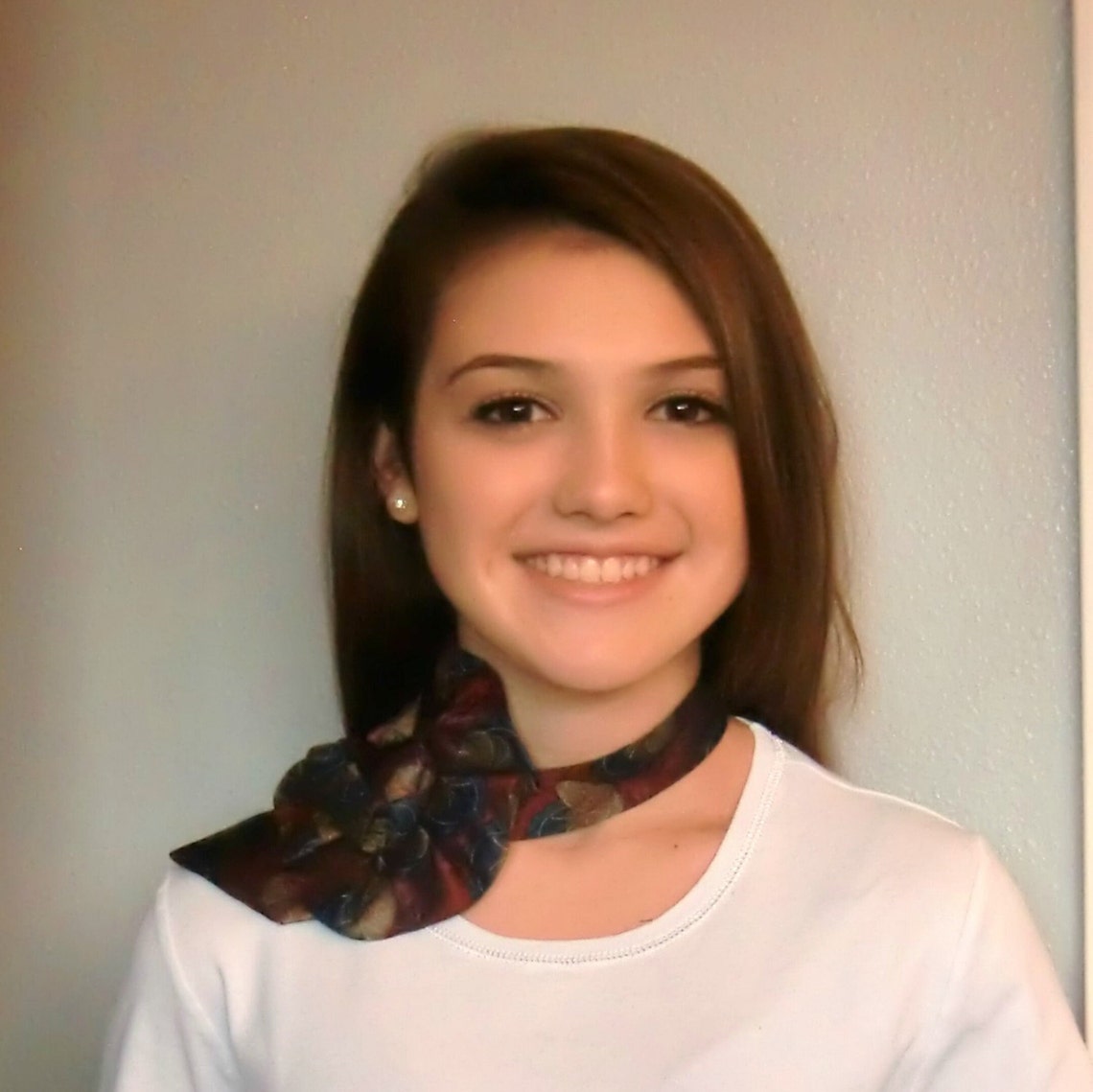 Ladies Necktie Scarf, Caesar Italian Silk Necktie Necklace, Butterfly ...