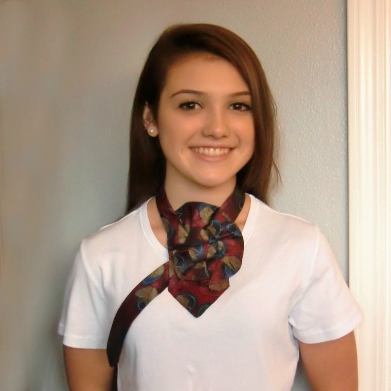 Ladies Necktie Scarf Caesar Italian Silk Necktie Necklace - Etsy