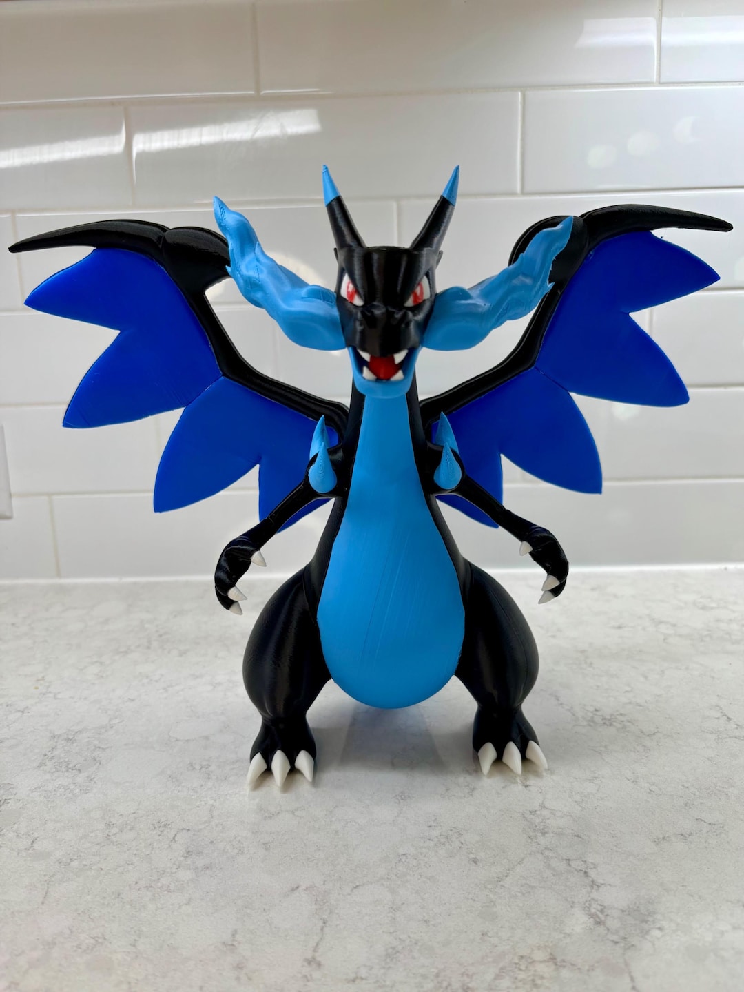 Mega Charizard X Figure - 3D Printed Pokemon Inspired Statue | Gamer ...