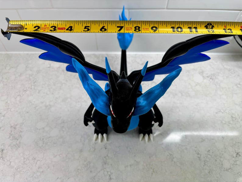 Mega Charizard X Figure - 3D Printed Pokemon Inspired Statue | Gamer ...