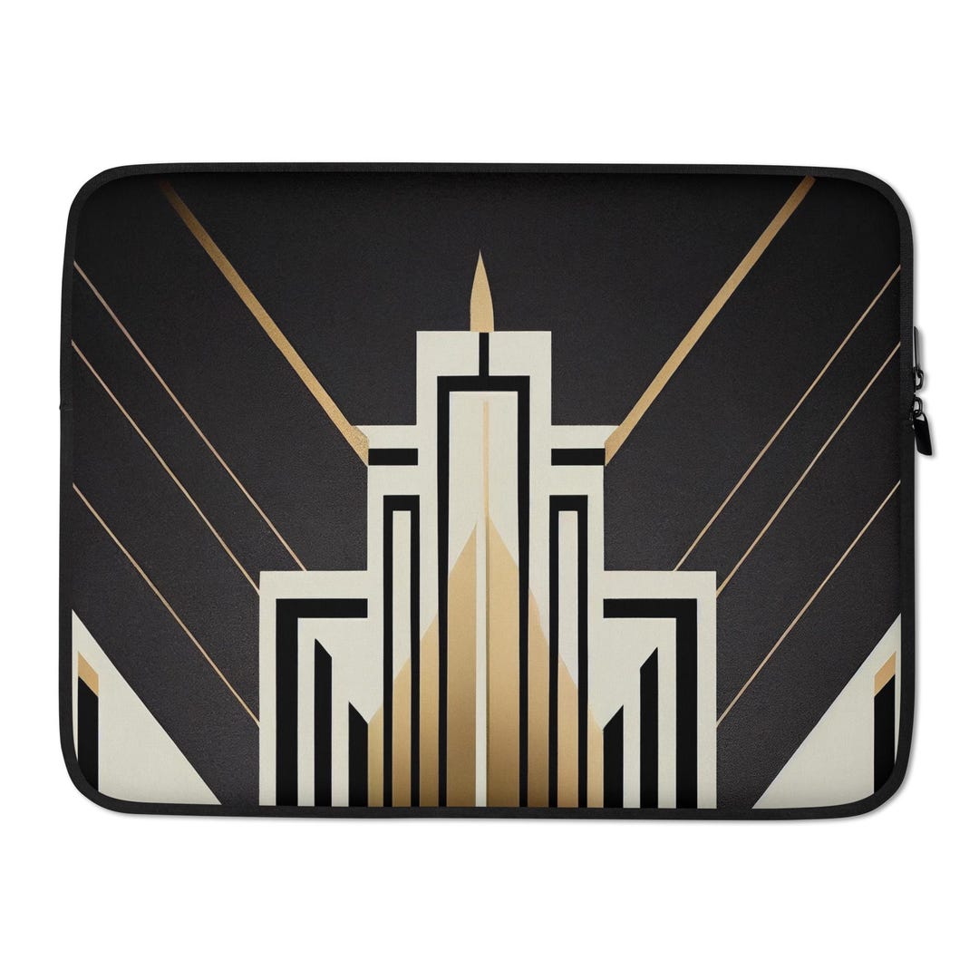 Art Deco Laptop Sleeve – Empire | Deco Dreams Collection - Etsy