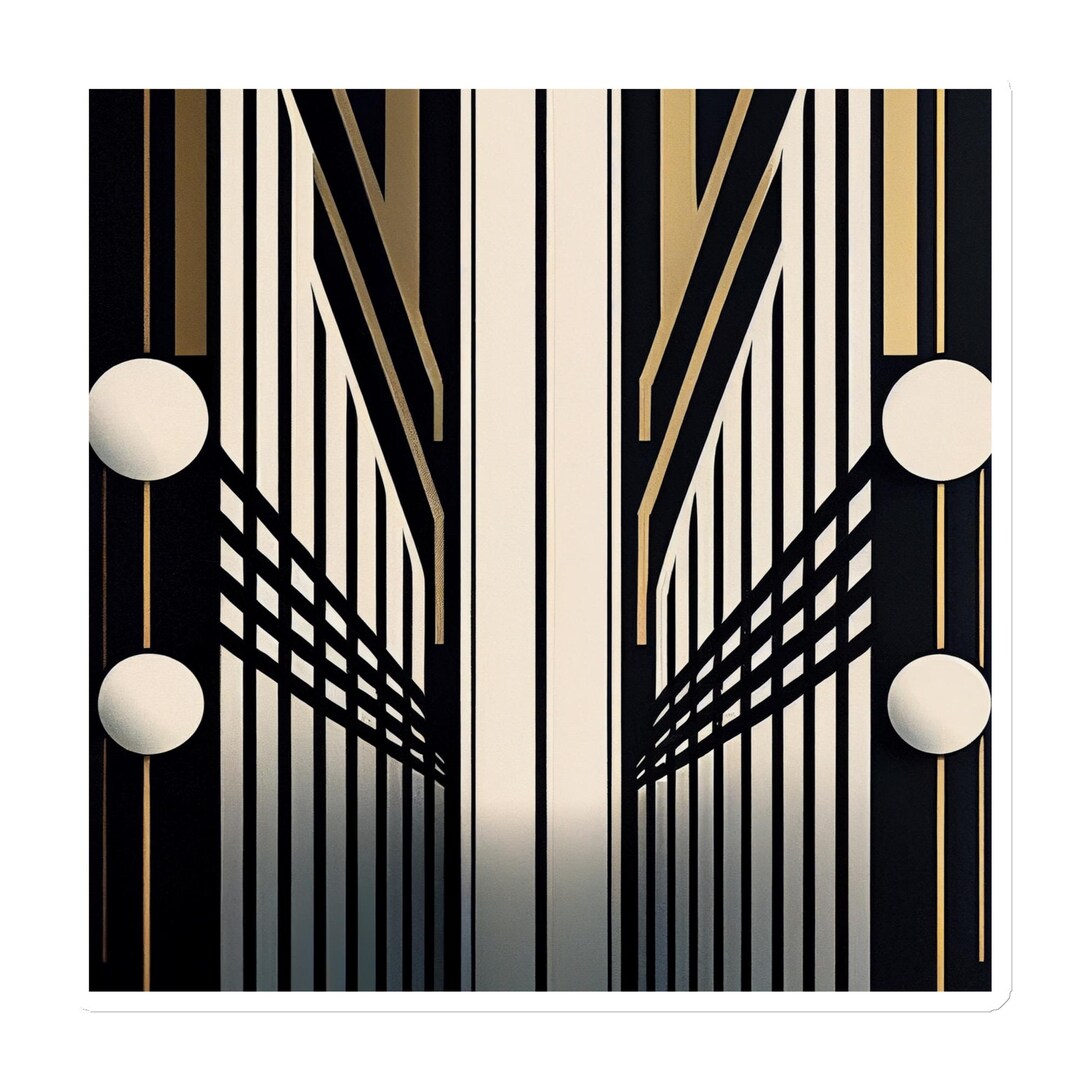 Art Deco Magnet – Golden Corridor | Deco Dreams Collection - Etsy