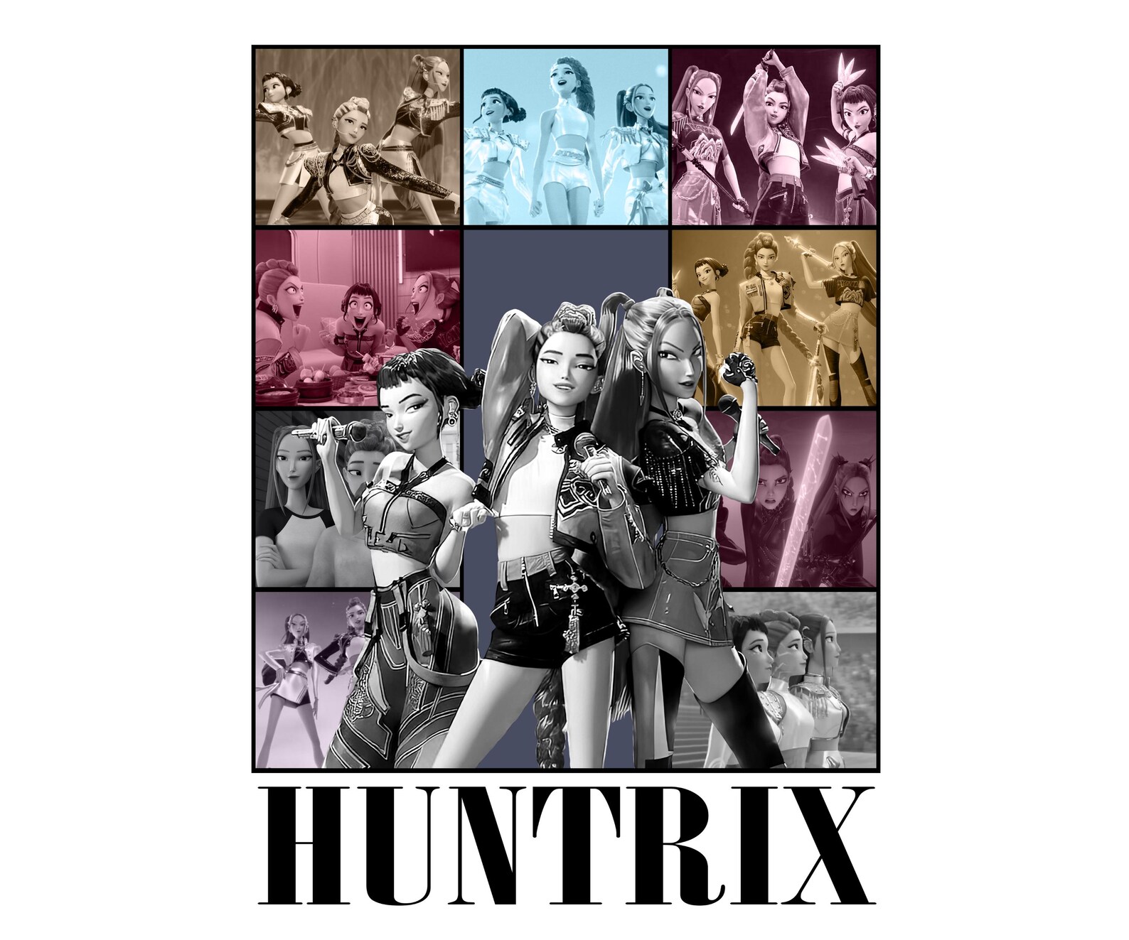 25+ Retro 3D HUNTRAX T-shirt Design: Trendy PNG Graphic (digital ...