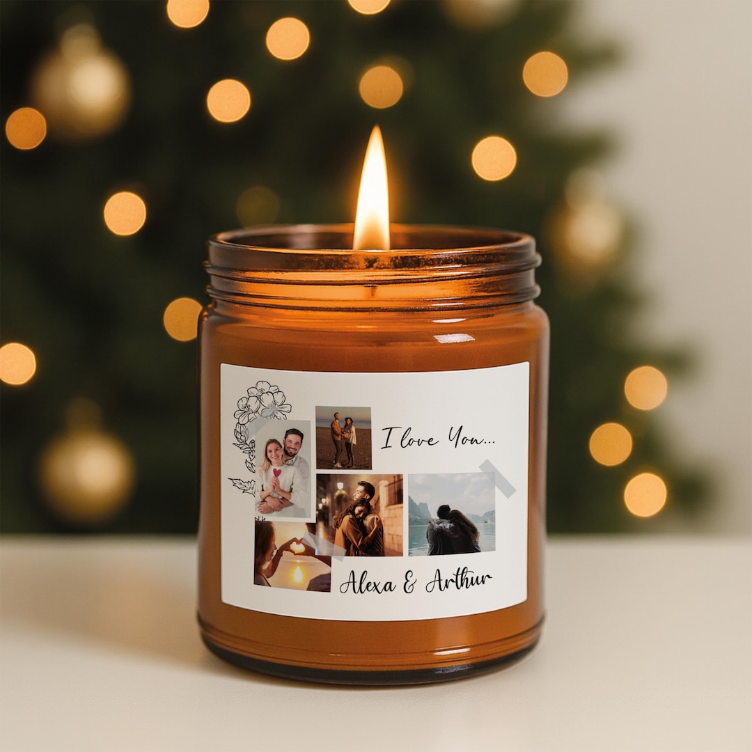Personalized Photo Candle, Custom Picture Candle Gift, Scented Candle ...