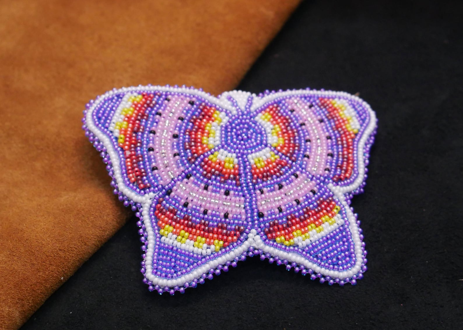 Handmade Beaded Butterfly Barrette: Native American Hair Clip - Etsy