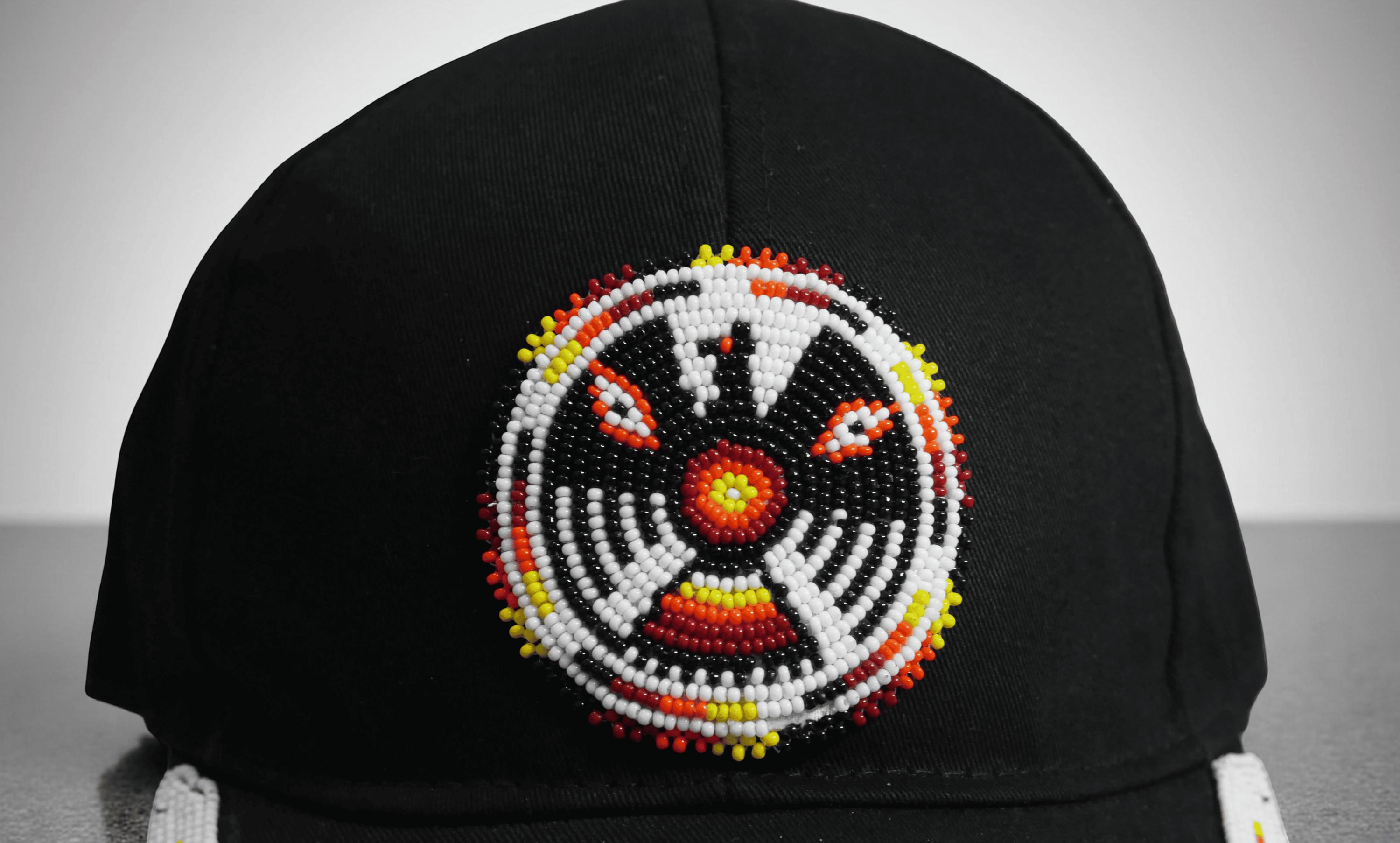 Handmade Thunderbird Beaded Baseball Cap - Native American Style Boho ...